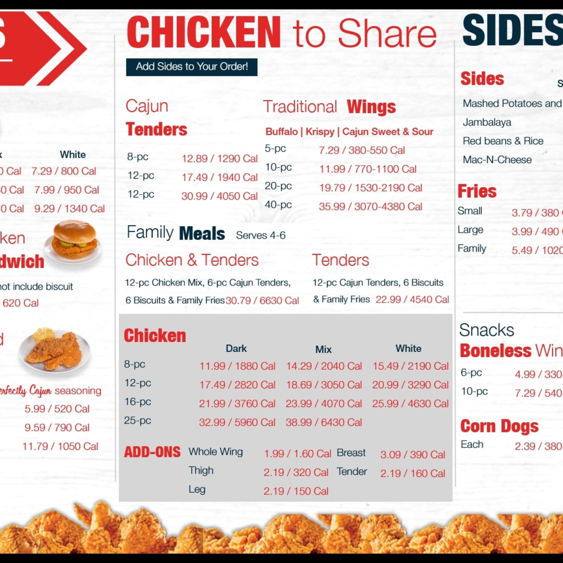 Chicken Menu Boards