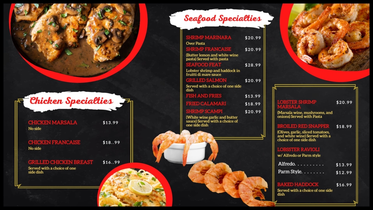 Chicken Menu Boards